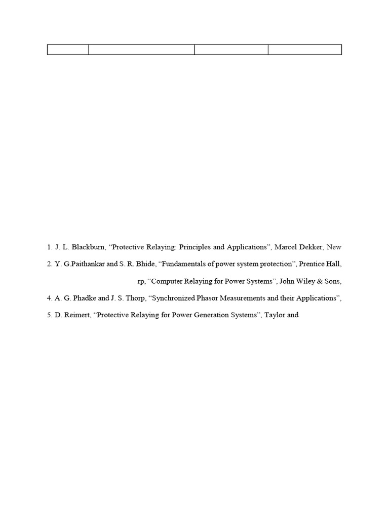 Power System Protection Course Overview | PDF