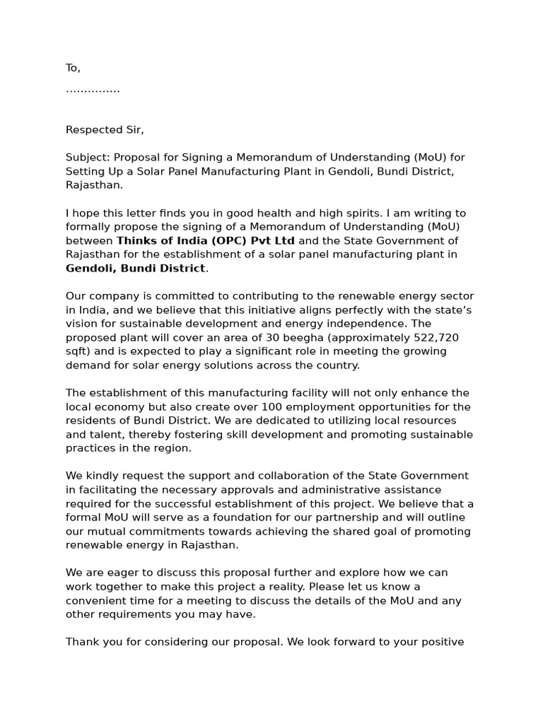Covering Letter | PDF