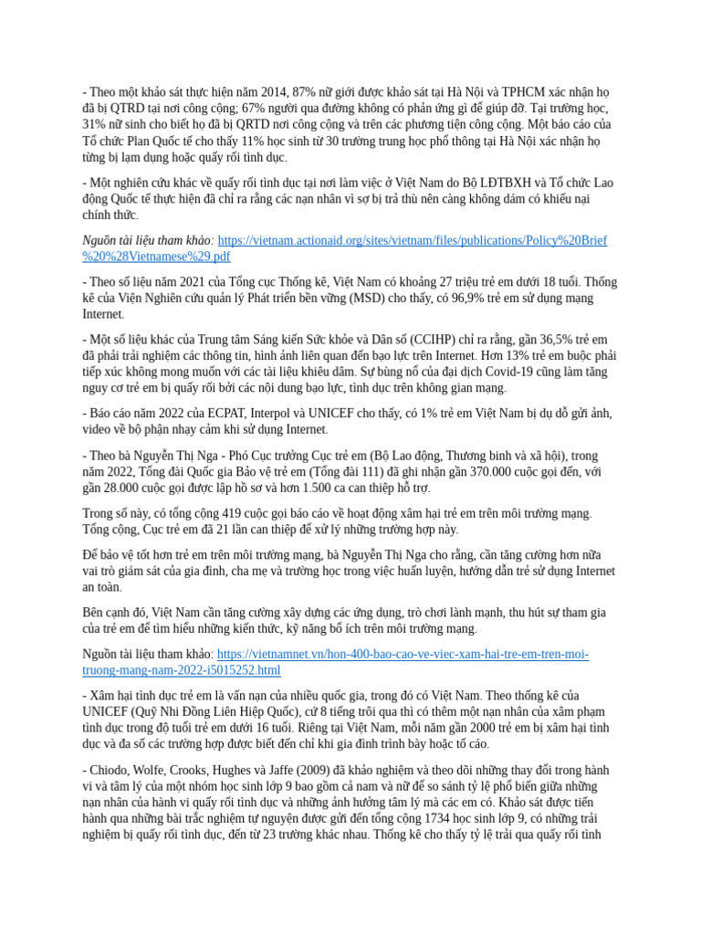 Dẫn chứng nhóm 5 - Nhập môn TLH TH | PDF