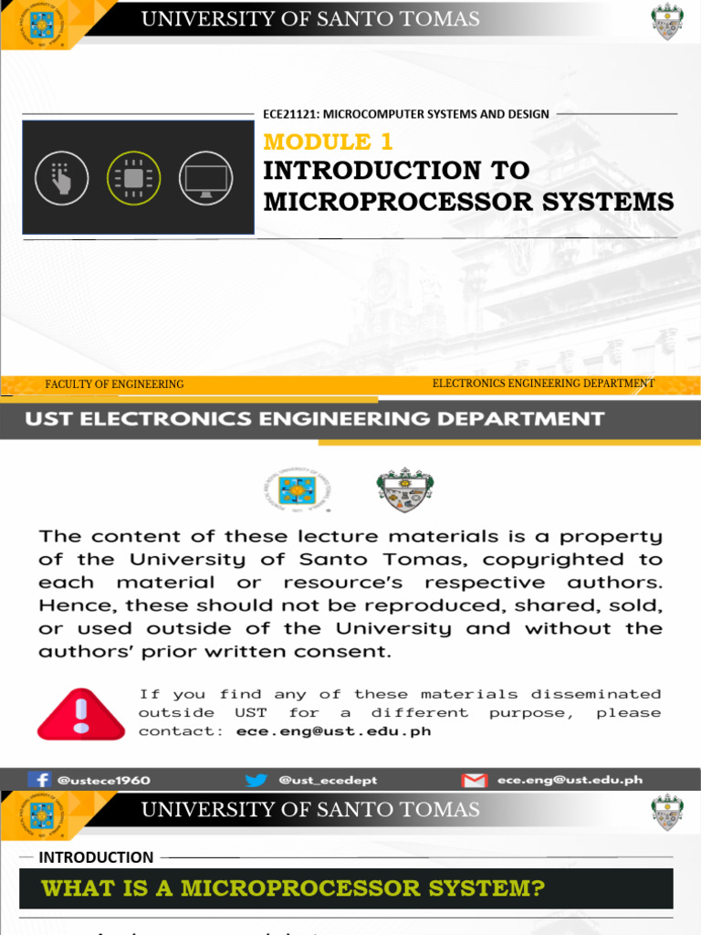ECE21121-MODULE 1 Introduction To Microprocessor Systems | PDF | Logic Gate | Mosfet