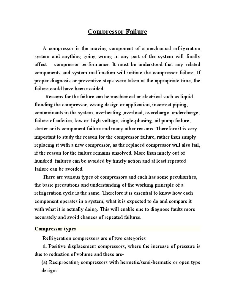 Compressor Failure | PDF | Gas Compressor | Liquids