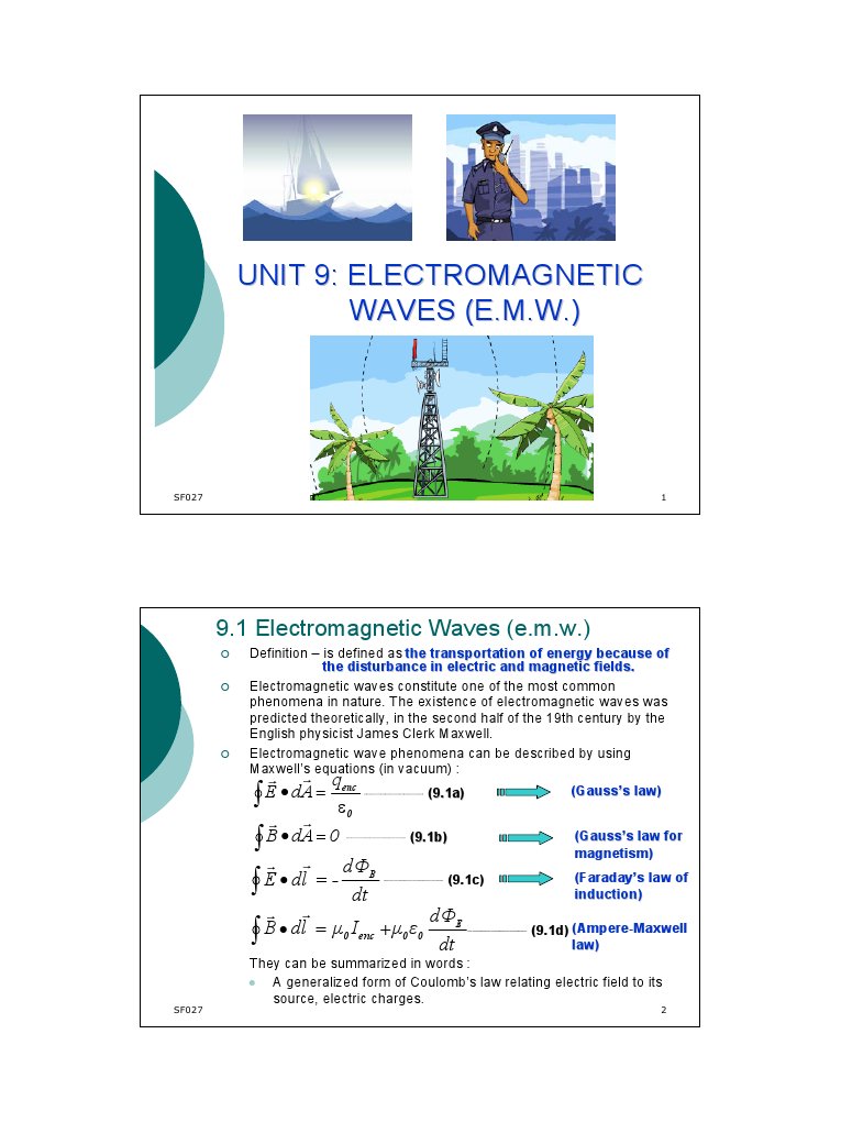 EM Wave | PDF | Waves | Wavelength