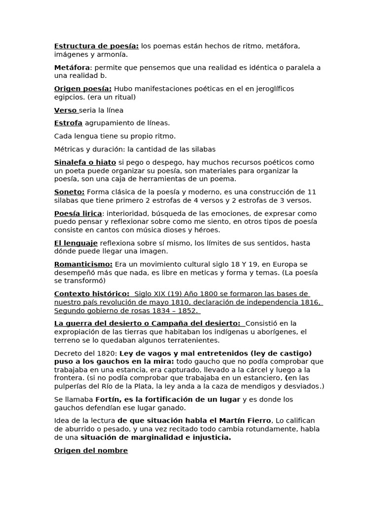 Estructura de Poesía | PDF | Poesía