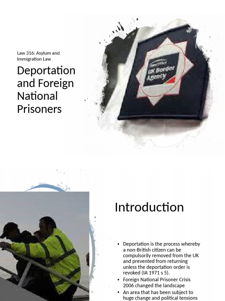 Deportation of Foreign National Prisoners | PDF | Crimes | Crime & Violence