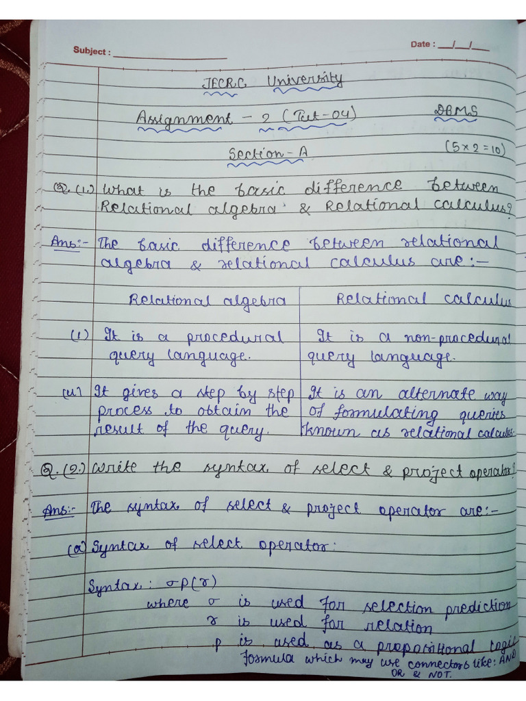 DBMS Assignment 2 (Tut 4) | PDF