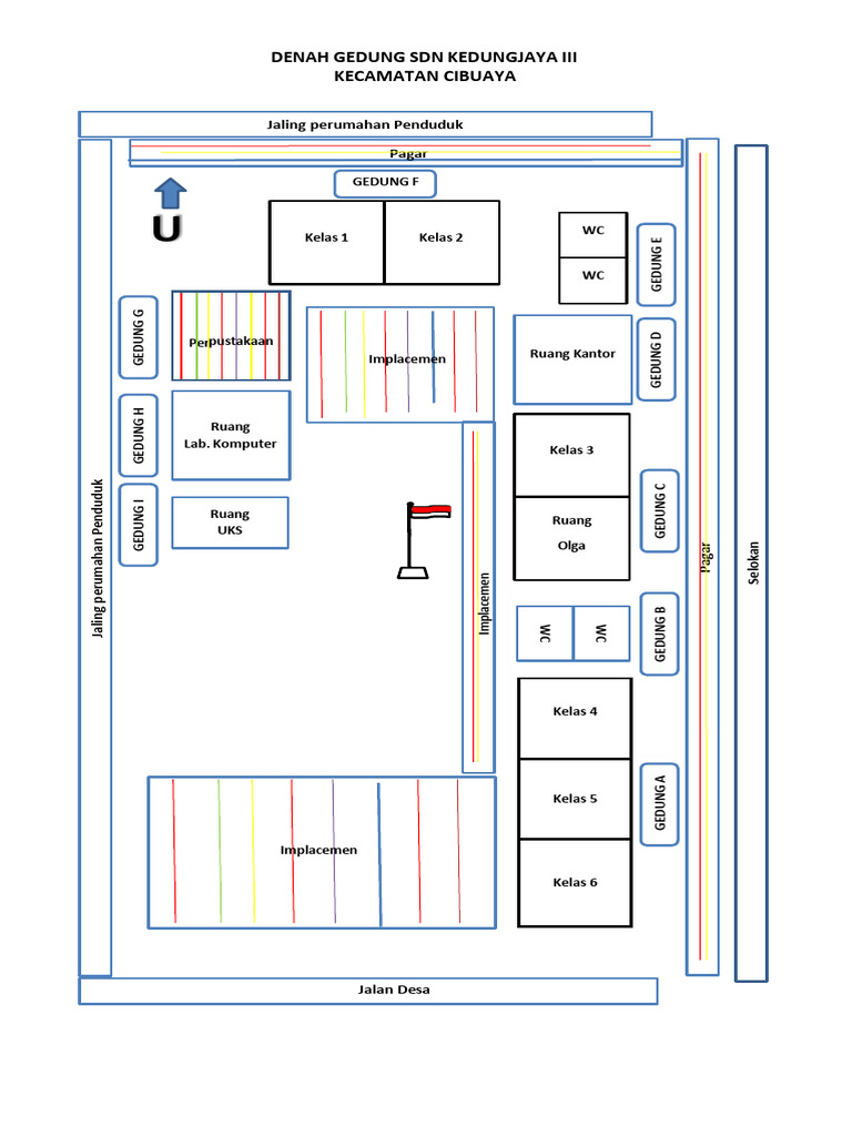 Denah Gedung SDN Kedungjaya Iii 2024 | PDF