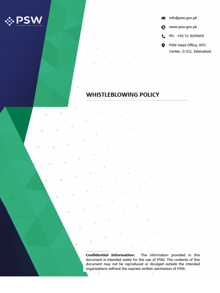 Whistleblowing Policy Website | PDF | Internal Audit | Audit