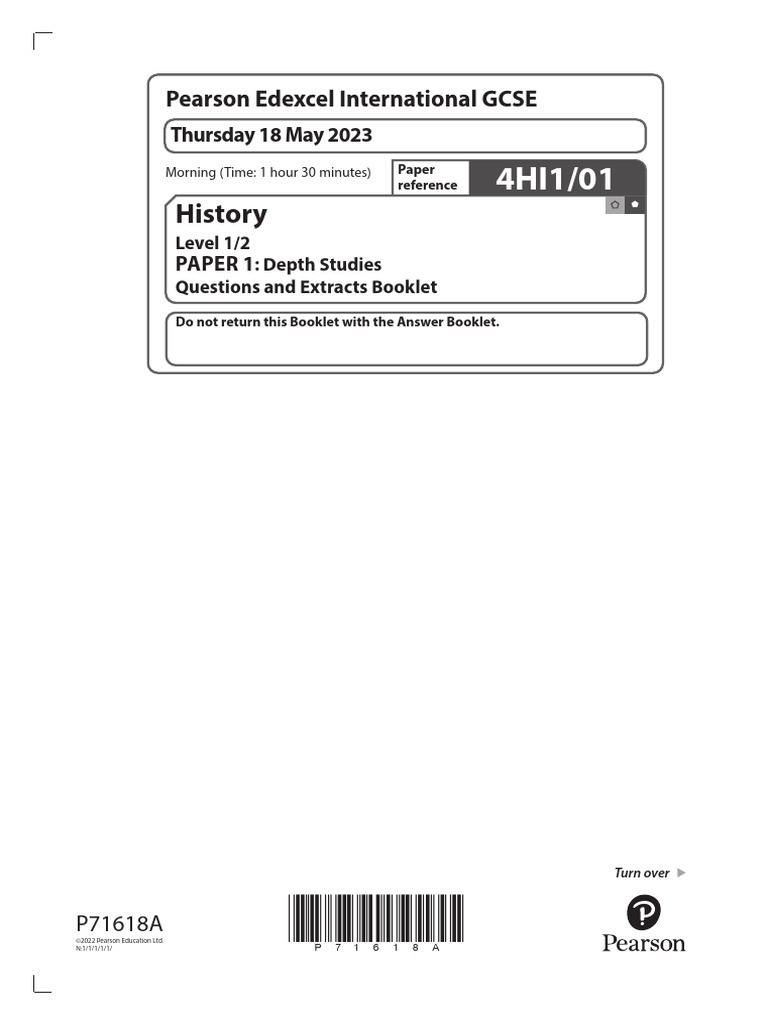 History: Pearson Edexcel International GCSE | PDF | Joseph Stalin