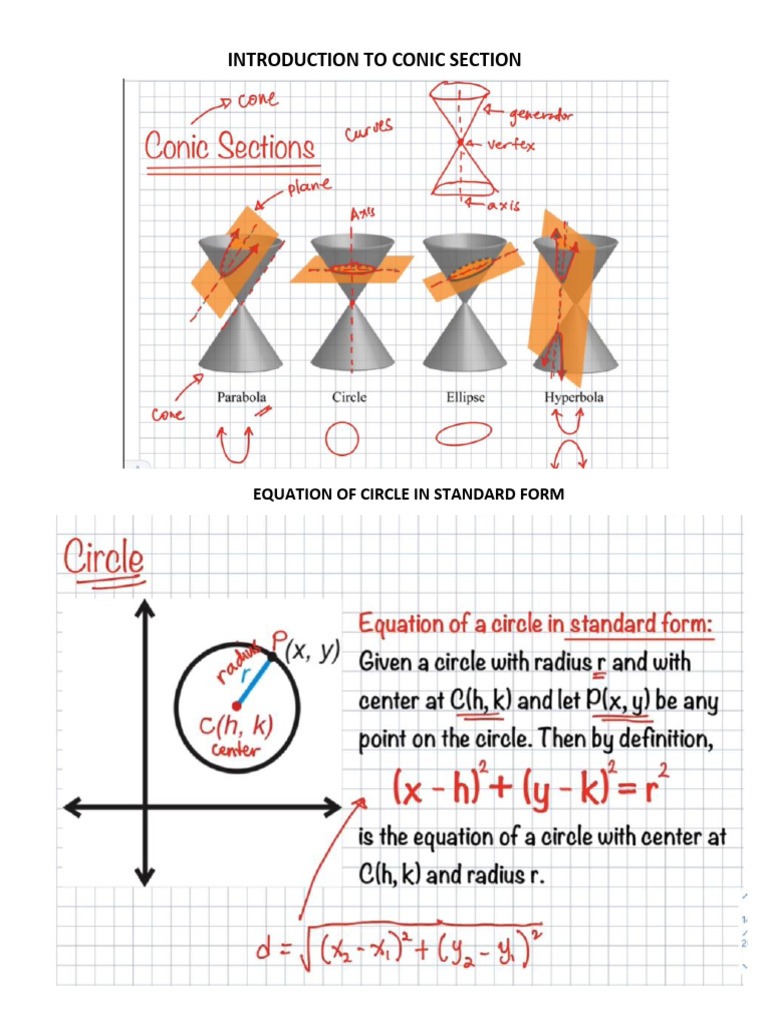 Conic Section Discussion With Example | PDF
