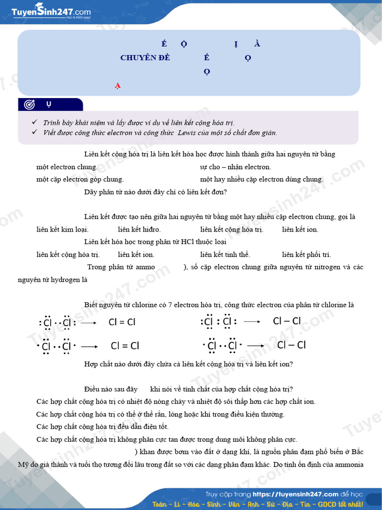 6 BTVN Lien Ket Cong Hoa Tri Phan 1 | PDF