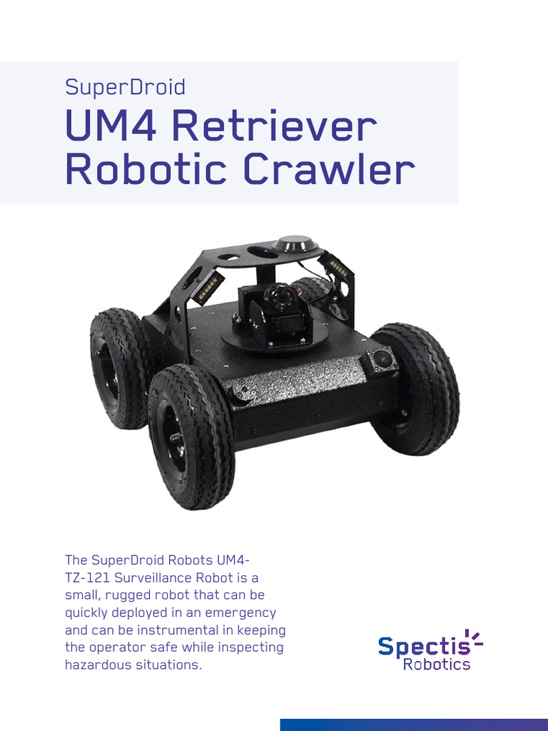 SuperDroid UM4-TZ-121 Surveillance Robot | PDF | Camera | Equipment