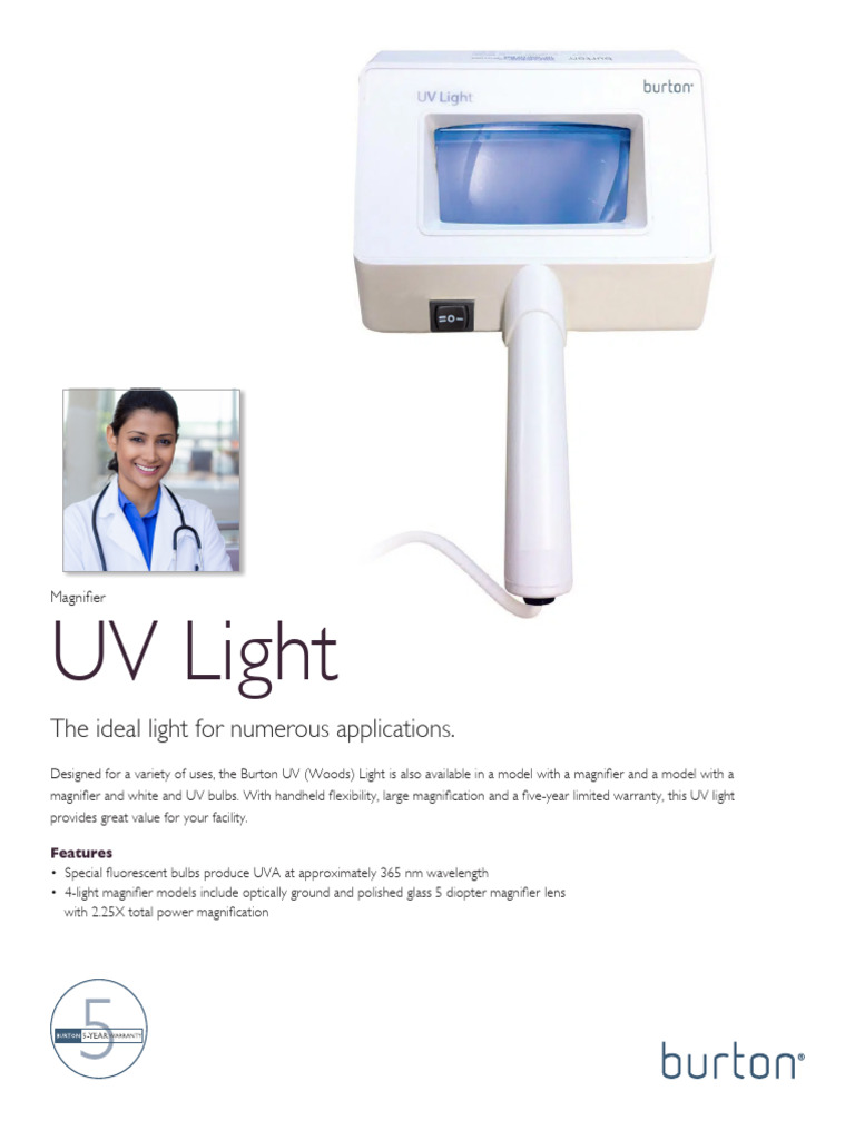 Burton UV Light with Magnifier | PDF | Ultraviolet | Light