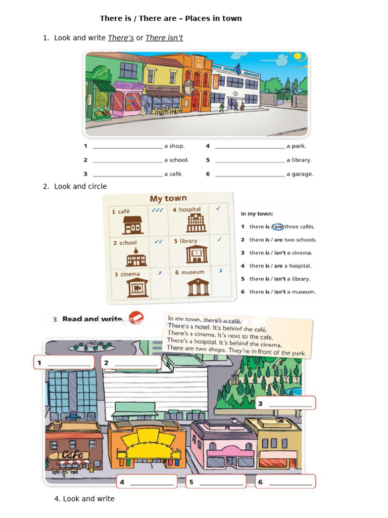 There Is Are Places in Town | PDF