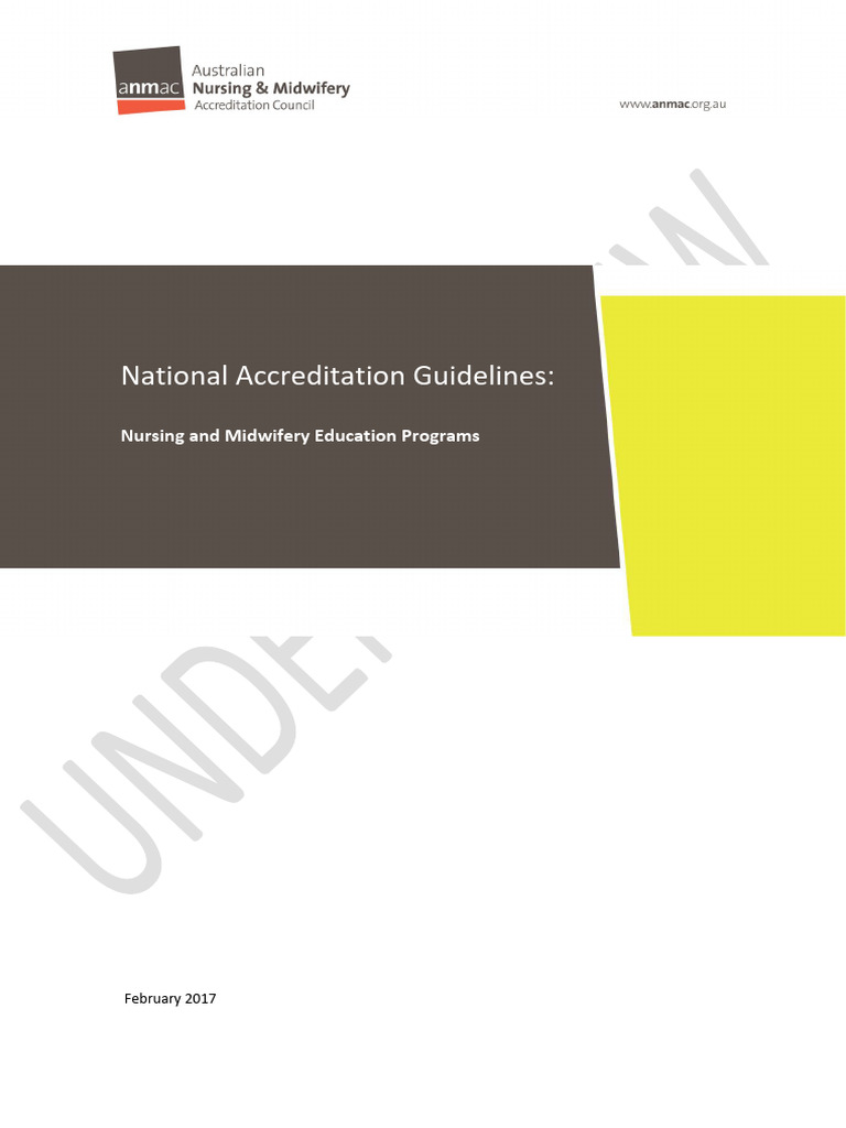 National Accreditation Guidelines 1 0 | PDF | Midwife | Nursing