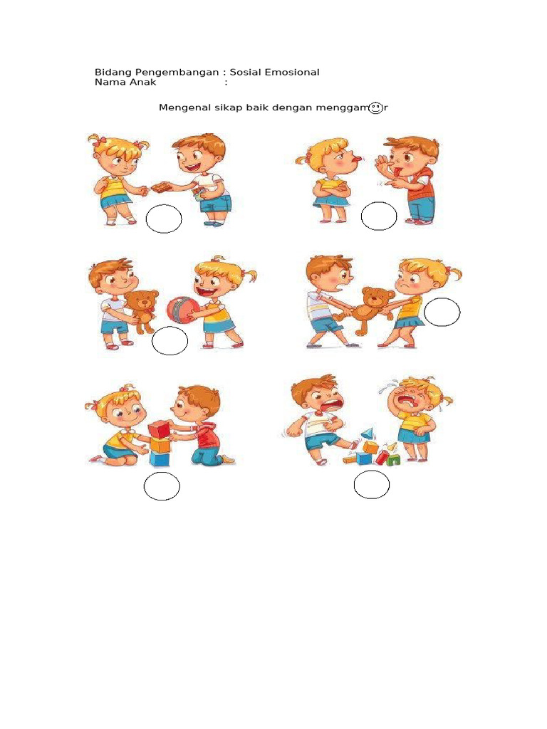 Menggambar untuk Sikap Baik Anak | PDF