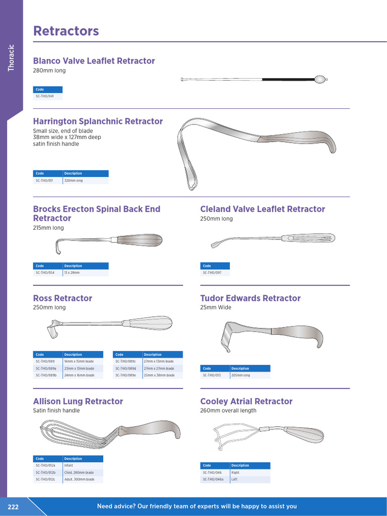Thoracic Retractor Product Guide | PDF
