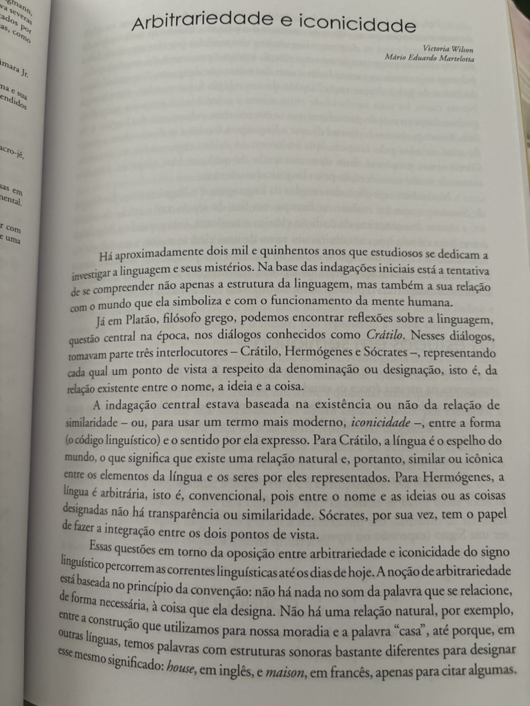 Arbitrariedade e Iconicidade | PDF