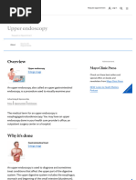 Final Upper Endoscopy Report Form | PDF | Stomach | Endoscopy