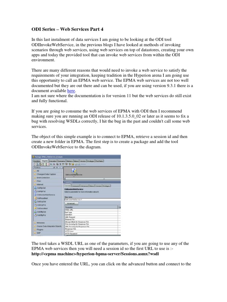 How To Invoke Web Services From Odi | PDF | Xml | Xml Schema