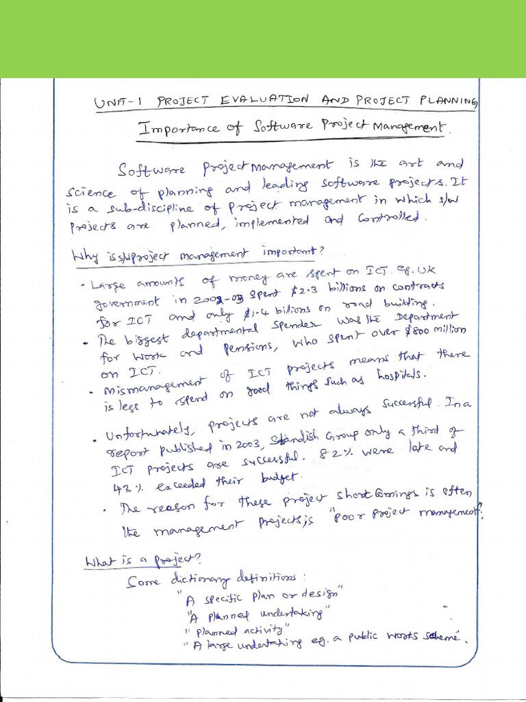 SPM Unit 1 Notes | PDF