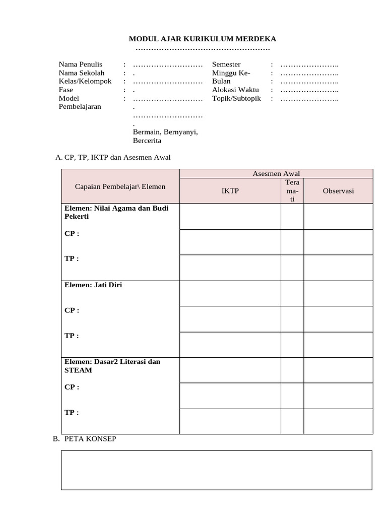 File Format Modul ajar | PDF