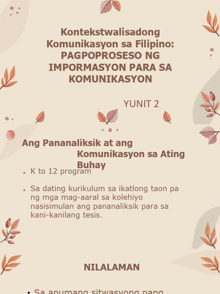 YUNIT II | PDF