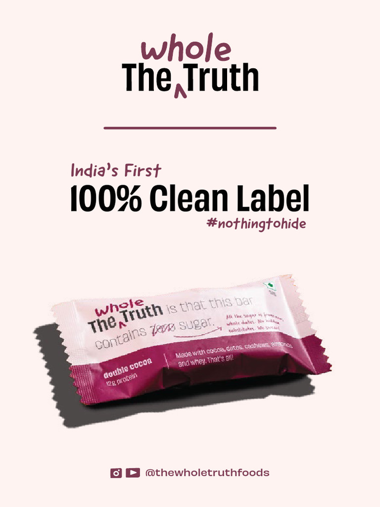 Whole Truth: Clean Protein & Snacks | PDF | Chocolate | Peanuts