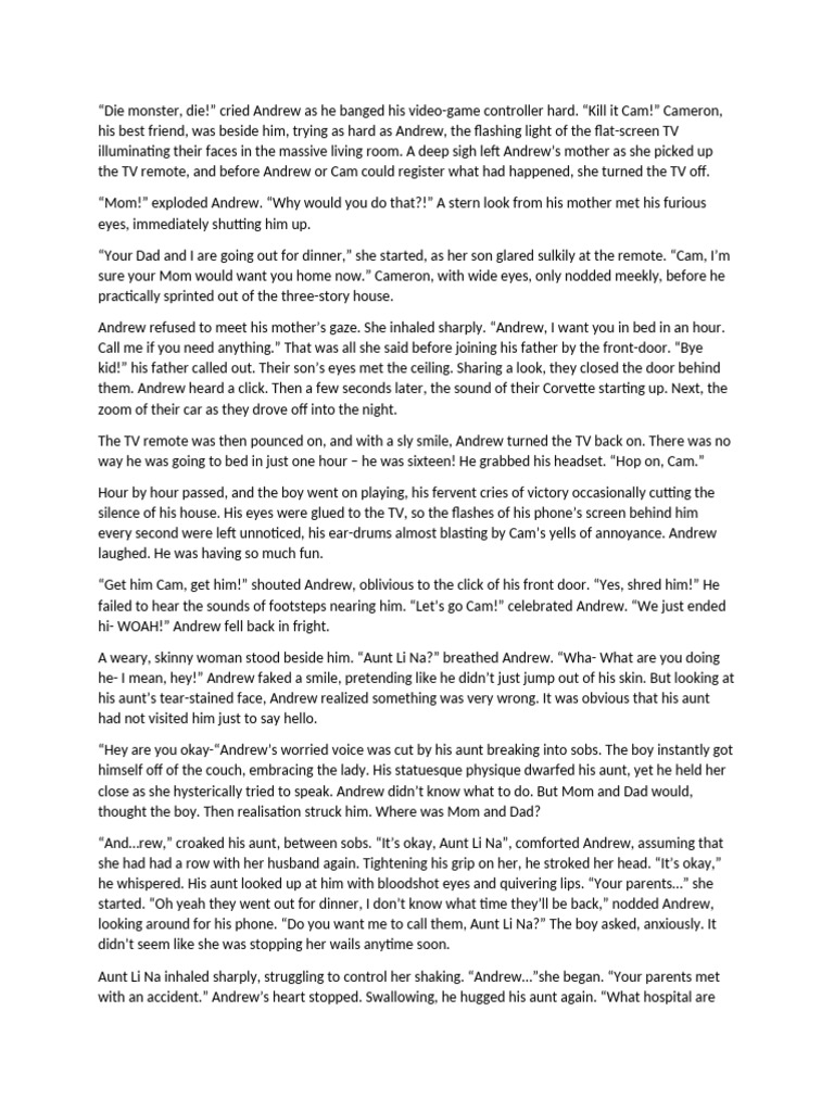 Cambridge o Level English Language Narrative Writing | PDF