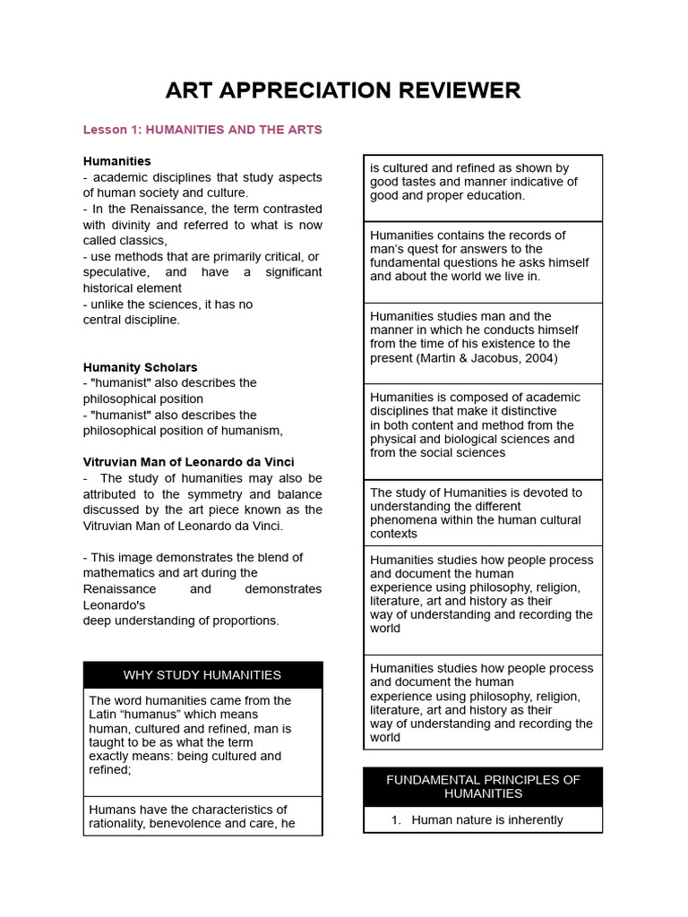 Art Appre Midterms Reviewer | PDF | Pastel | Humanities