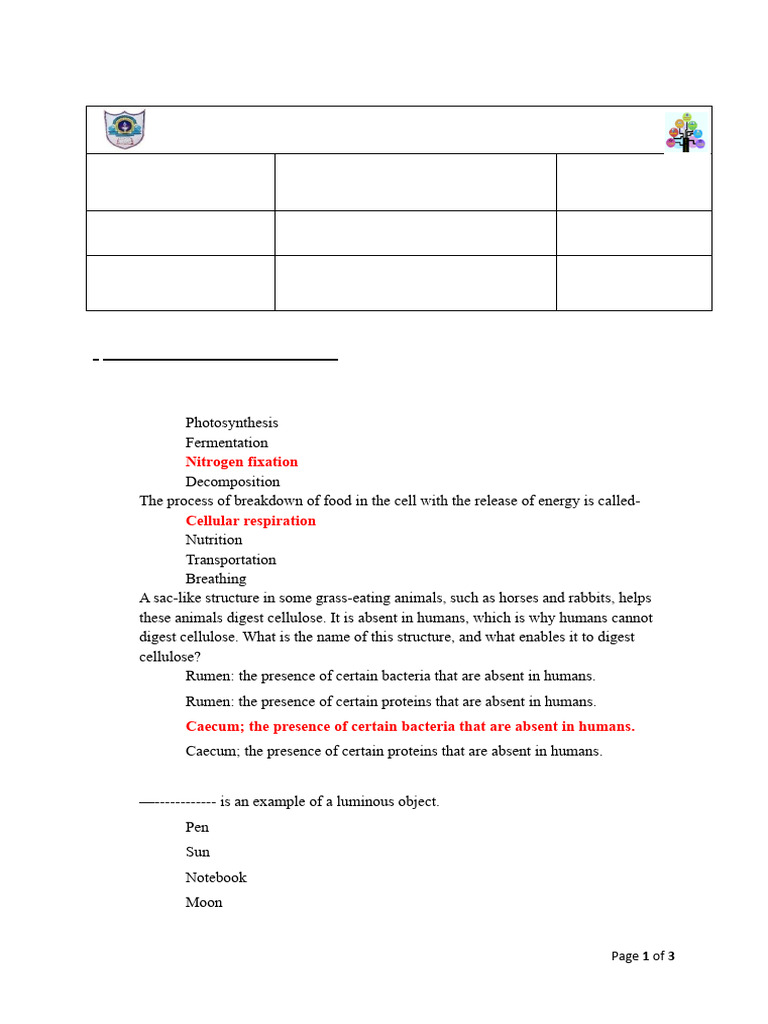 9824362-8 - Science - Bridge Course - WS - Preeti Nambiar | PDF ...