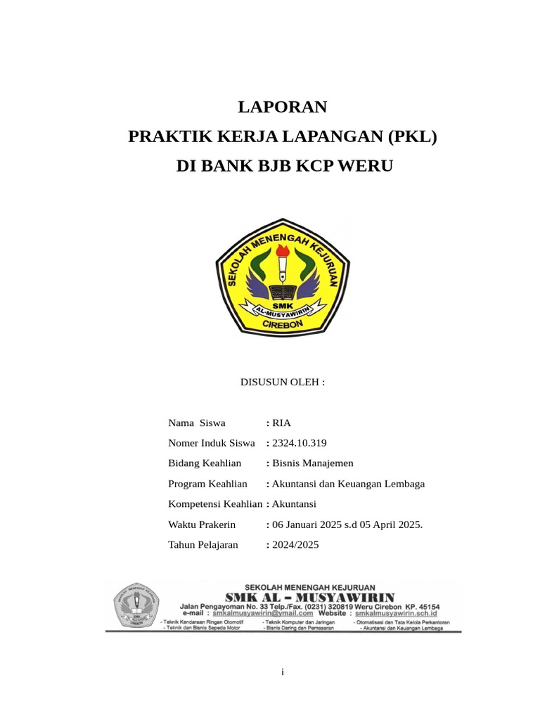 Laporan RIA | PDF