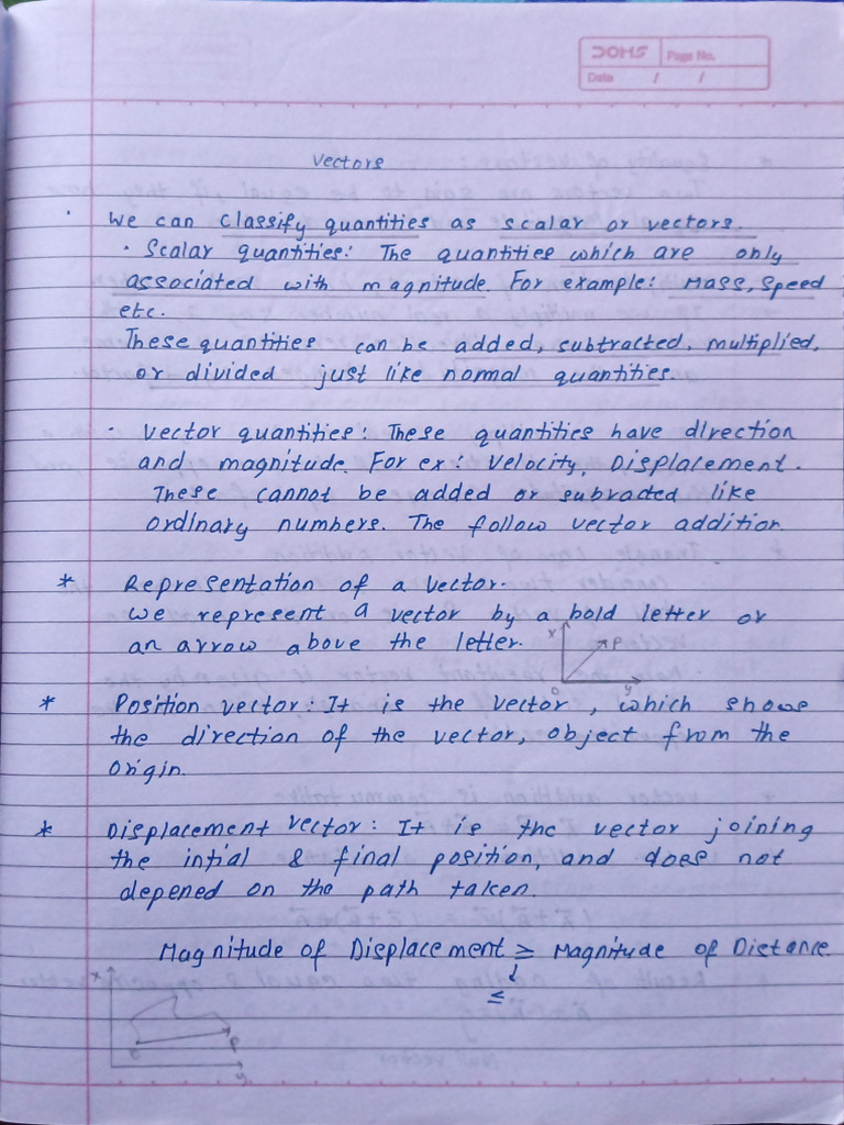 Physics Class 11 NCERT Notes | PDF