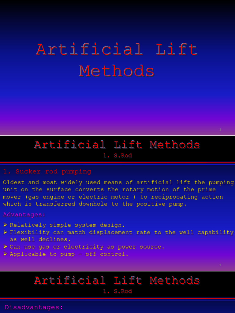 Overview of Artificial Lift Methods | PDF | Pump | Gases