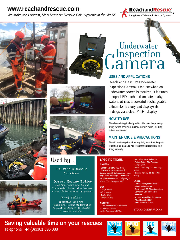 Underwater Search Camera Catalogue | PDF | Camera | Flashlight