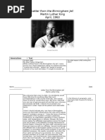 Letter From Birmingham Jail | PDF | Martin Luther King Jr. | Nonviolence