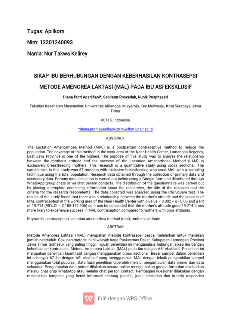 Tugas Aplikom NIM 13201240093 NAMA Nur Takwa Kelirey Kelas Ambon | PDF