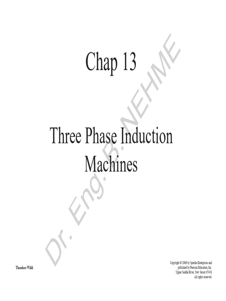 Chap 13 - Three Phase Inducion Machines | PDF