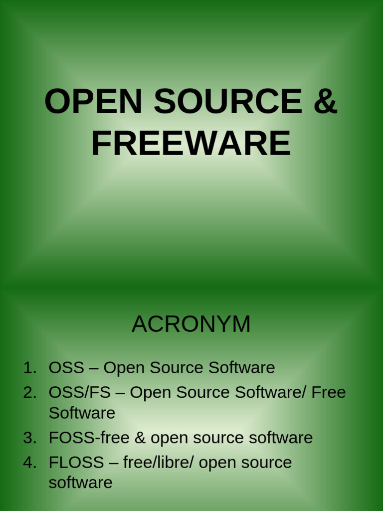 Understanding Open Source Software | PDF | Free Software | Electronic ...