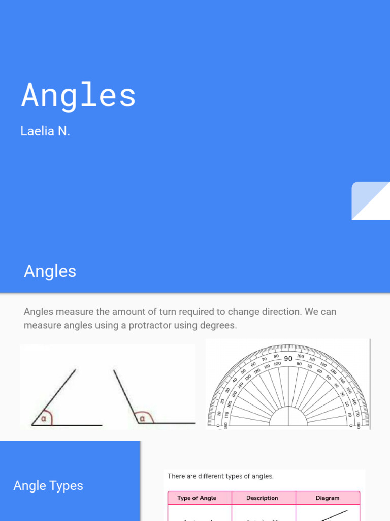 Understanding Angles and Their Types | PDF