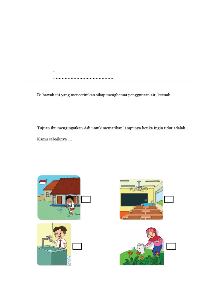 SOAL PH TEMA 6 Kelas 3 | PDF