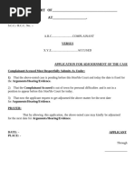 Adjournment Application Format for Court | PDF | Finance & Money ...