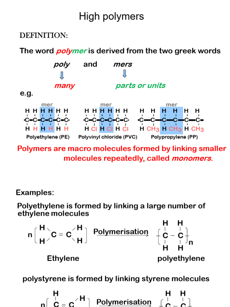 Referance PPT For Introduction To Polymers | PDF | Polymers ...