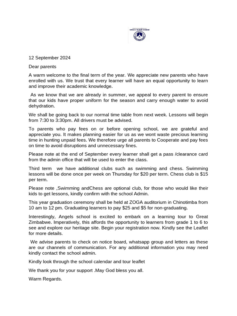 News Letter Third Term | PDF