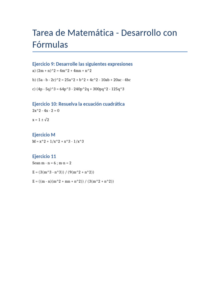 Tarea Matematica Universidad Puno | PDF