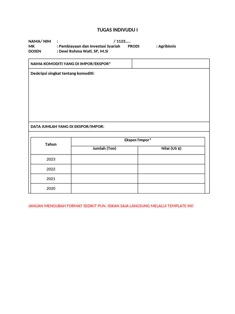 [2025_SFI] Template Tugas Individu 1 Kelas A | PDF