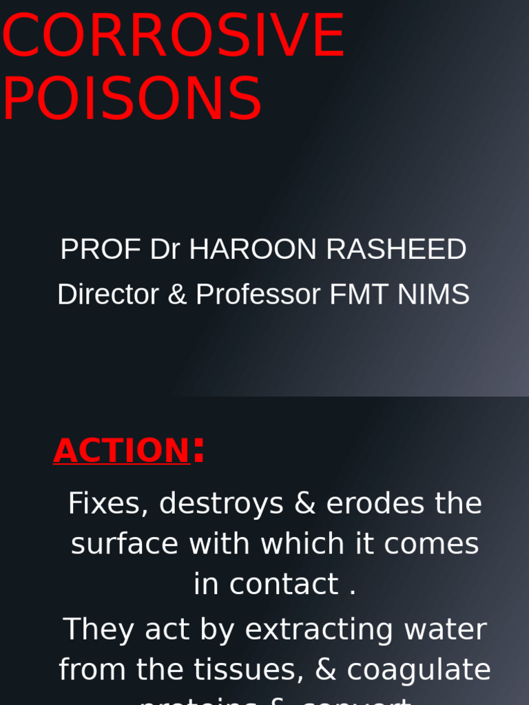 Corrosive Poisons Liyaq | PDF | Nitric Acid | Sulfuric Acid