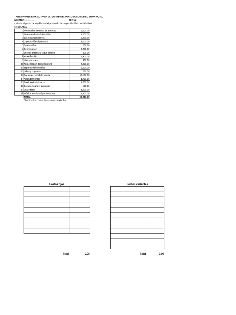 Taller Avac 1 | PDF | Economias
