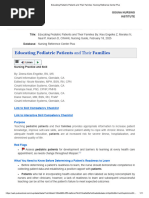 Patient/Family Education Record Template | PDF | Pain | Learning