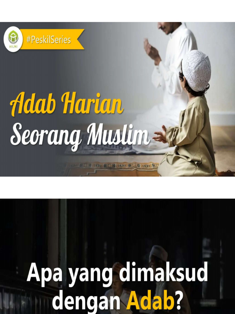 Adab Harian Seorang Muslim | PDF