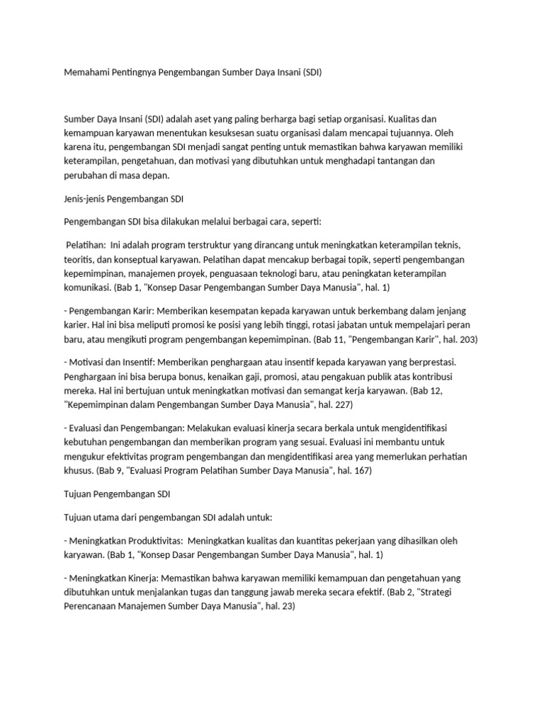 jenis dan tujuan msdi | PDF